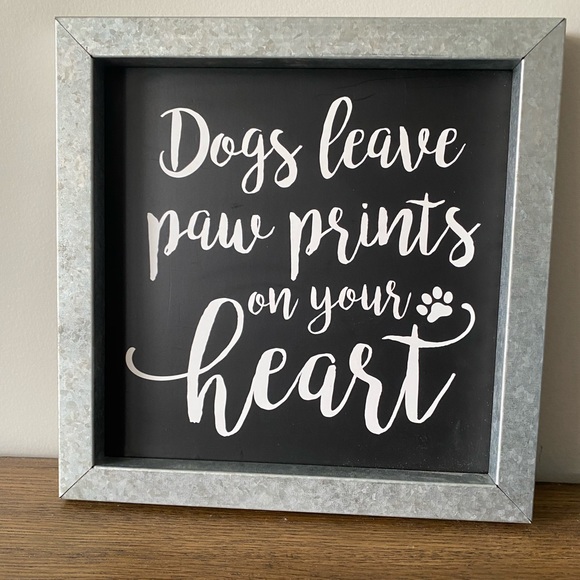 Hobby Lobby | Wall Decor | Dogs Leave Paw Prints On Your Heart Sign ...